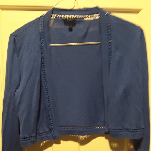 Talbots | Sweaters | Talbots Blue Sweater Shrug Medium | Poshmark